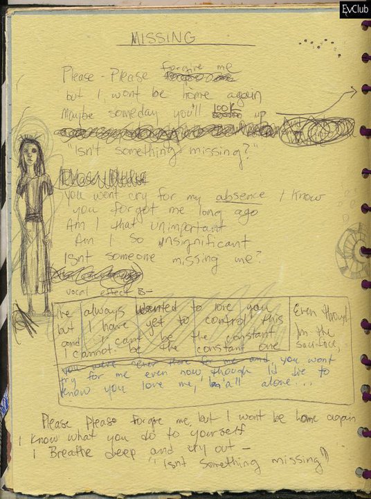 File:Missing lyrics.jpg - The Evanescence Reference File:Missing lyrics.jpg - The Evanescence Reference